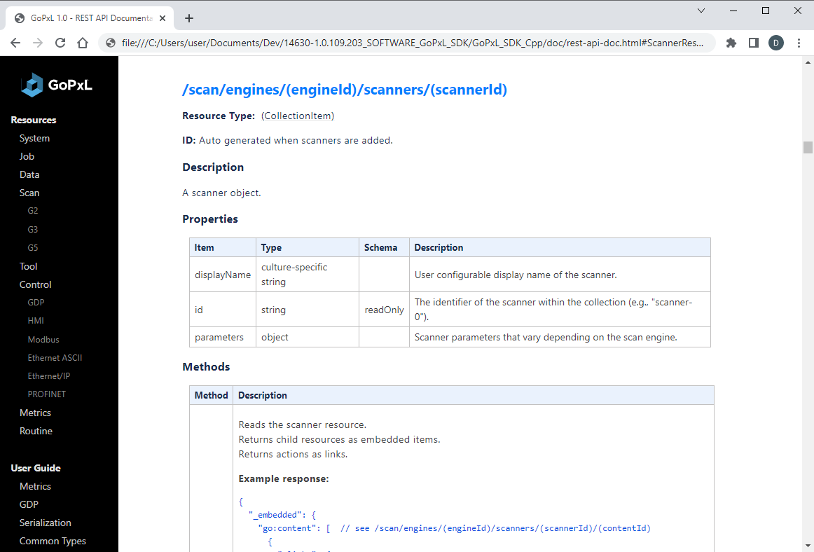 GoPxL SDK and REST API